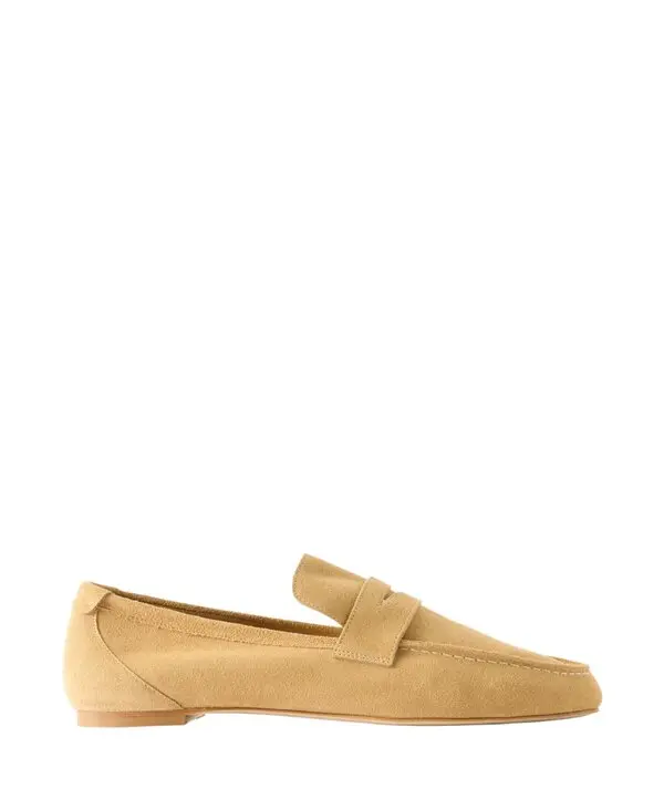 JAMIE HALLER Leather Penny Loafers - Brown