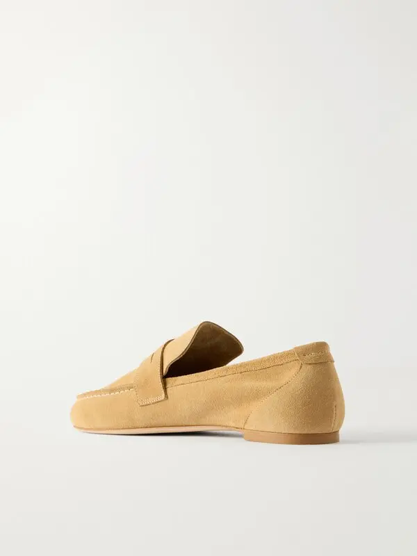 JAMIE HALLER Leather Penny Loafers - Brown