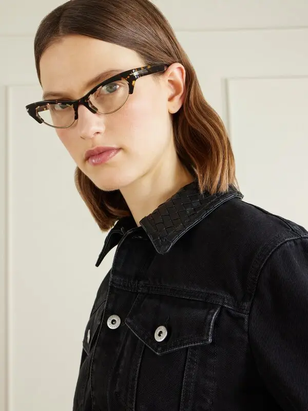 Bottega Veneta Cat-eye Optical Glasses - Black