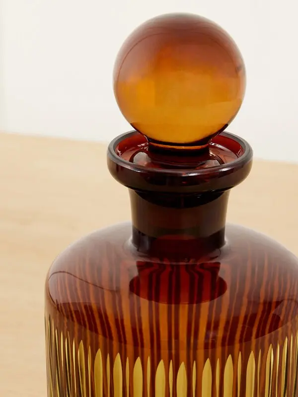L'Objet Prism Glass Decanter - Orange