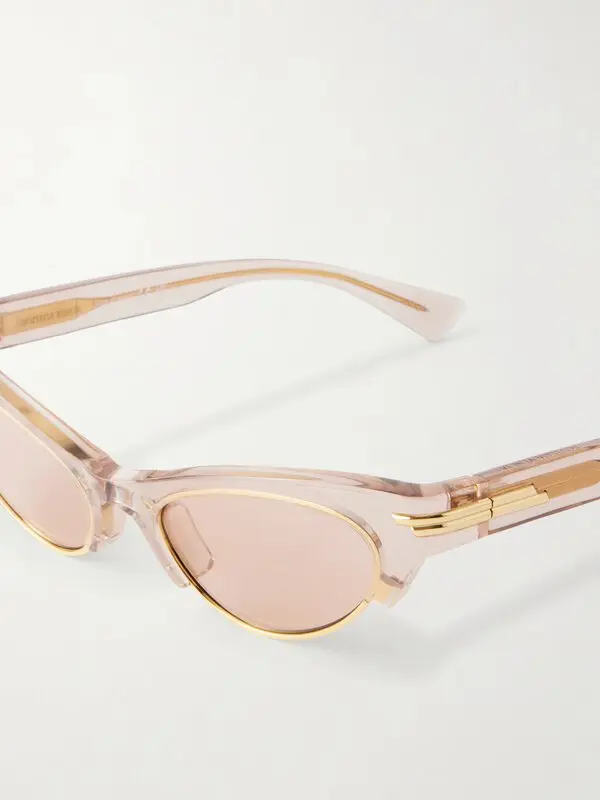 Bottega Veneta Cat-eye Acetate Sunglasses - Brown