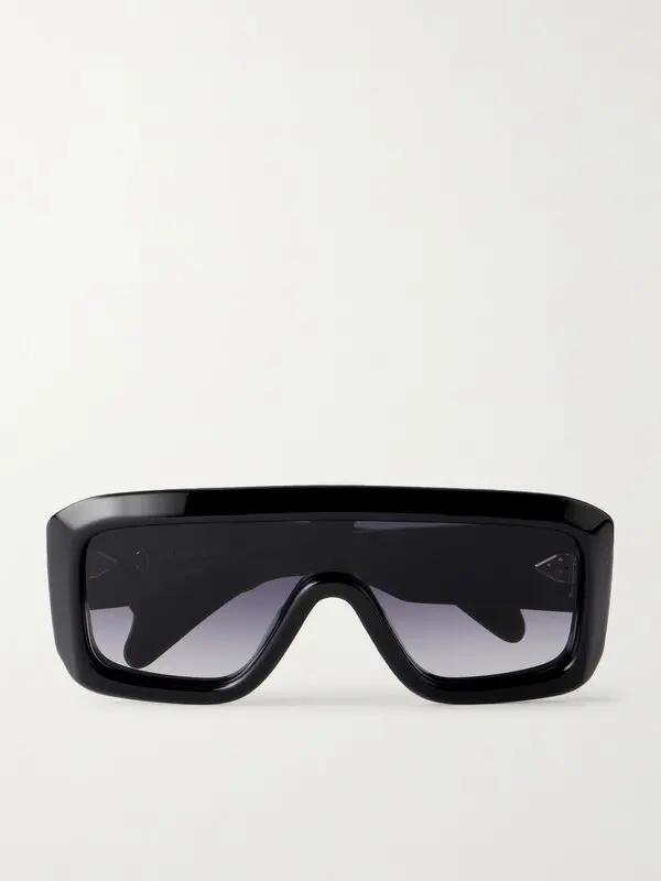 JACQUES MARIE MAGE Pausa Oversized Acetate Sunglasses - Black
