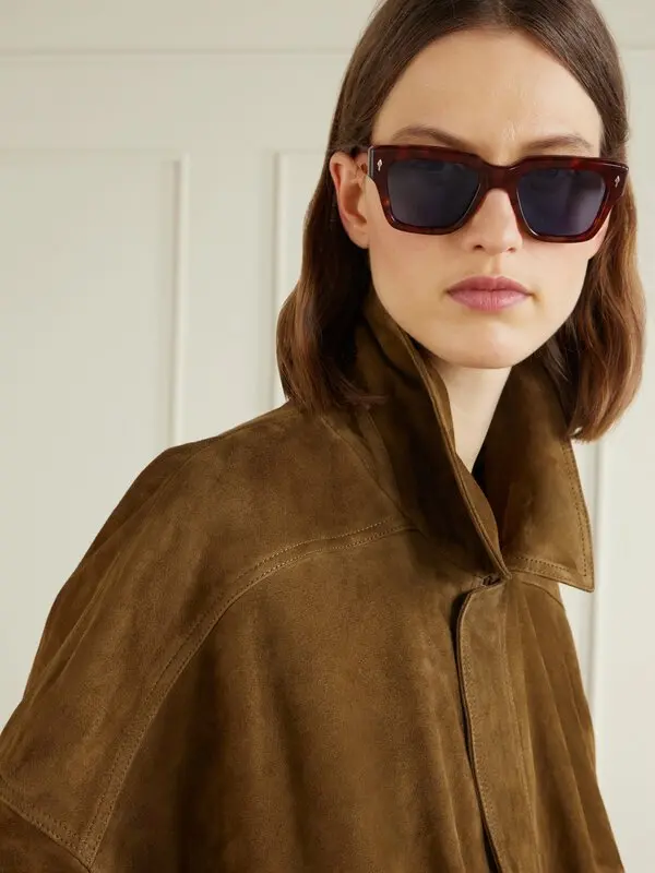JACQUES MARIE MAGE Fellini Square-frame Tortoiseshell Acetate Sunglasses