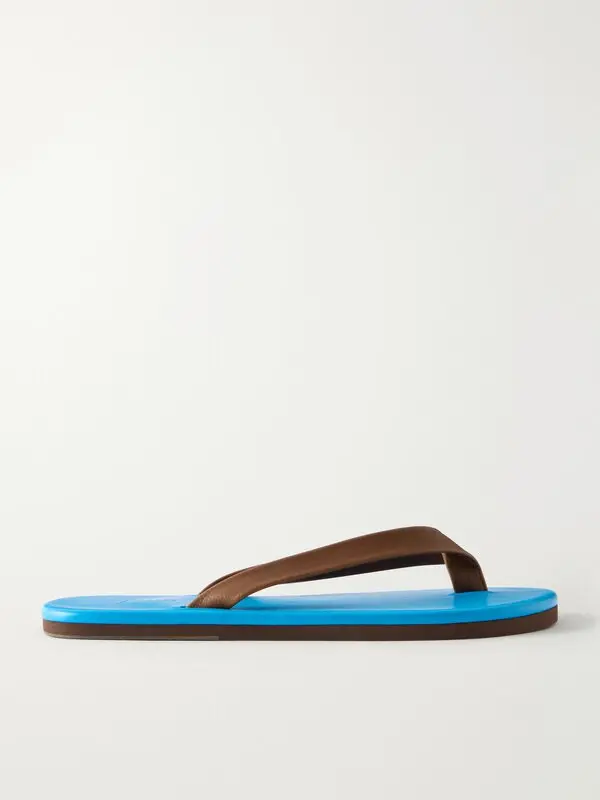 Auralee Leather Flip Flops