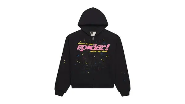 SP5DER Punk V2 Zip Up Hoodie