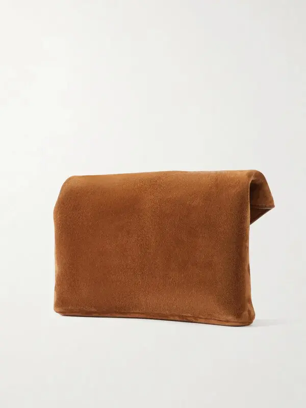Saint Laurent Cassandre Suede Shoulder Bag