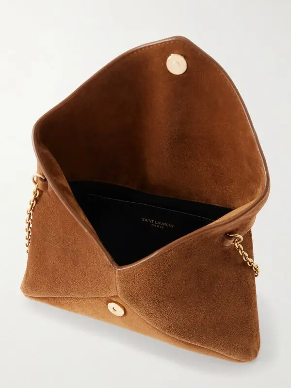 Saint Laurent Cassandre Suede Shoulder Bag