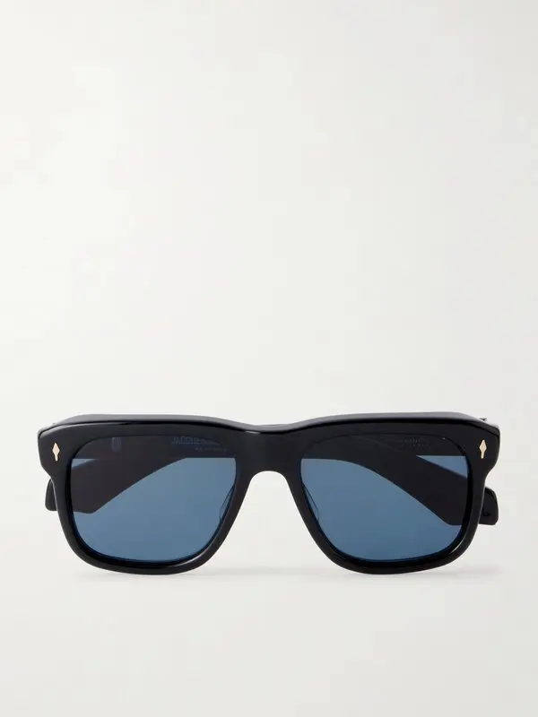 JACQUES MARIE MAGE Yves D-frame Sunglasses - Black