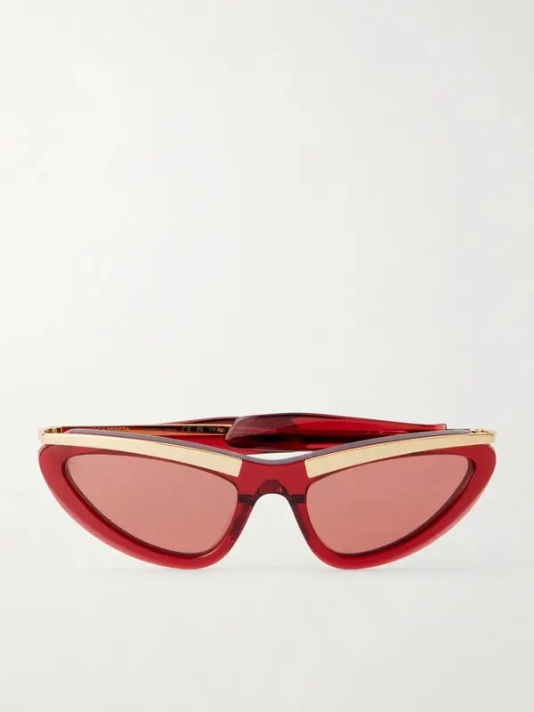 Bottega Veneta Cat-eye Sunglasses - Red