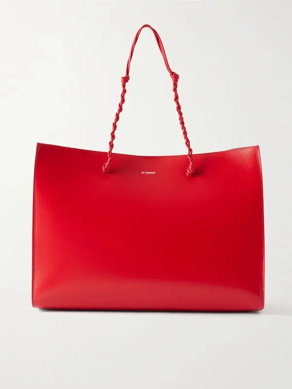JIL SANDER Large Tangle Leather Tote