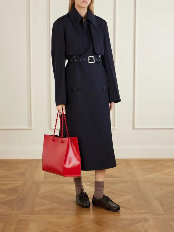 JIL SANDER Large Tangle Leather Tote
