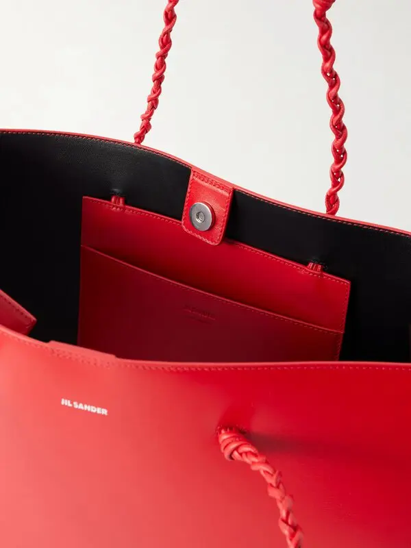 JIL SANDER Large Tangle Leather Tote