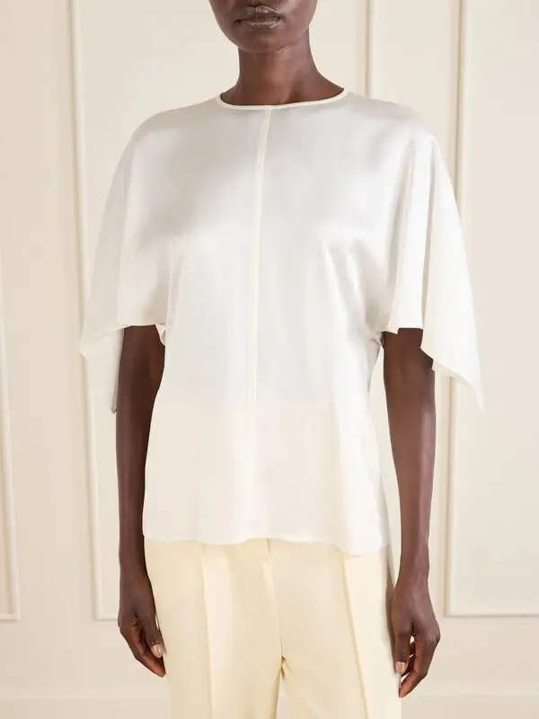 Stella McCartney Open-back Satin Blouse
