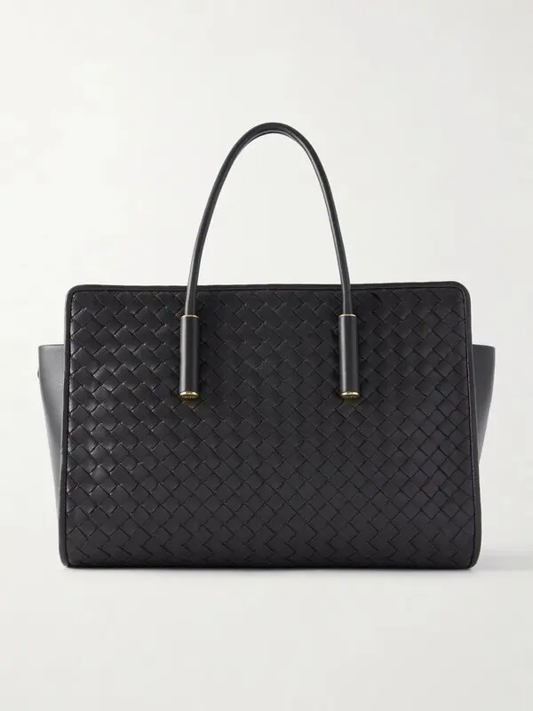 Bottega Veneta Barbara Intrecciato Leather Shoulder Bag - Brown