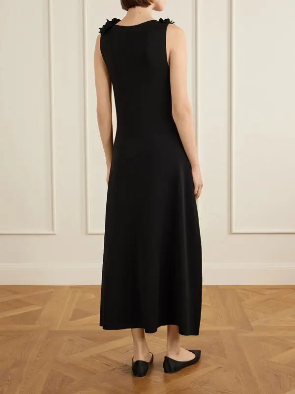 Altuzarra Floral Appliquéd Jersey Maxi Dress