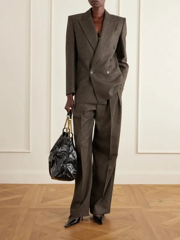 Saint Laurent Hortense Leather Shoulder Bag