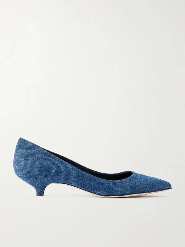 JAMIE HALLER The Kitty Denim Pumps