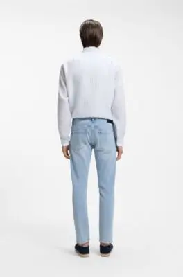 BOSS Delaware Slim-fit Jeans In Stretch Denim - Blue