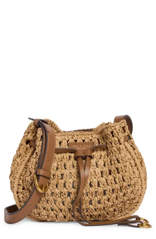 Rag & Bone River Raffia Crossbody Bag - Natural