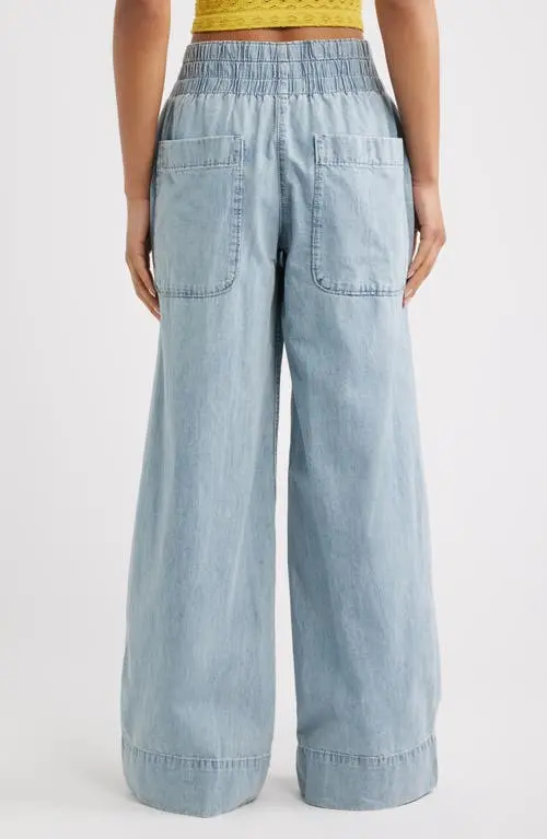Free People Breezy Pull-on Wide-leg Jeans