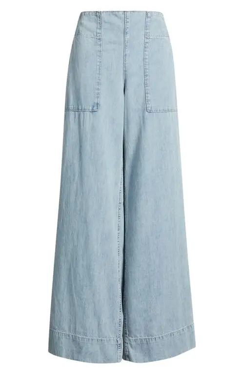 Free People Breezy Pull-on Wide-leg Jeans