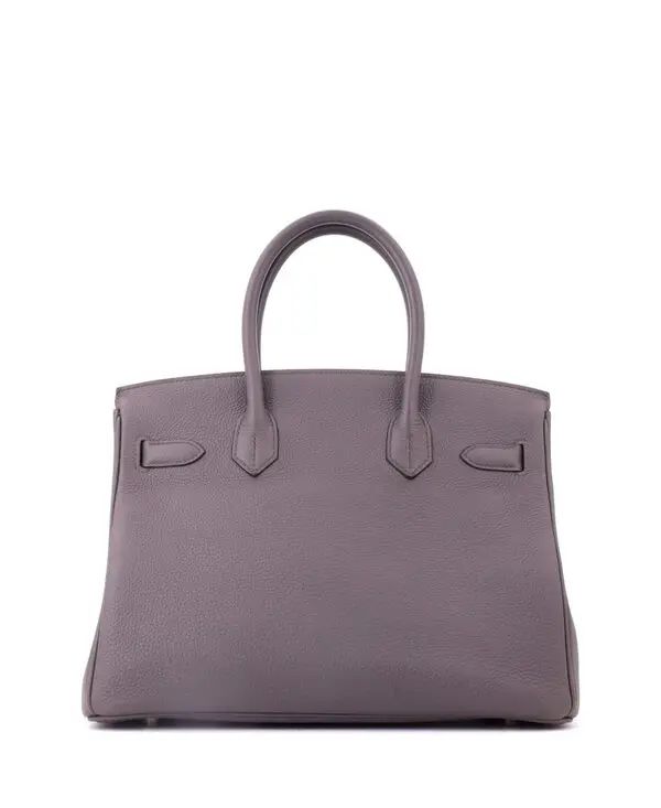 Hermès Birkin 30 Handbag Grey Togo With Gold Hardware - Etain