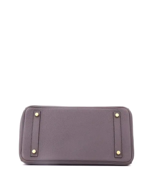 Hermès Birkin 30 Handbag Grey Togo With Gold Hardware - Etain