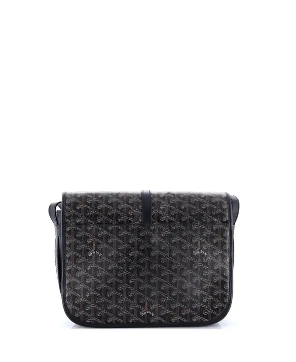 Goyard Mm Belvedere Ii Messenger Bag Coated Canvas - Black