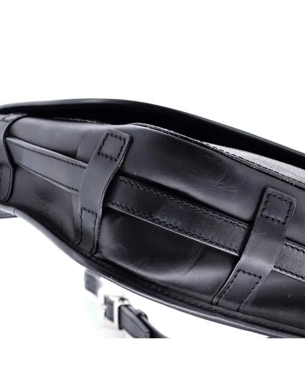 Goyard Mm Belvedere Ii Messenger Bag Coated Canvas - Black