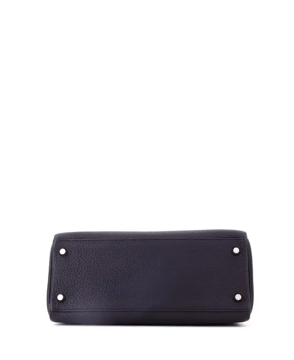 Hermès Kelly 28 Handbag Black Togo With Palladium Hardware - Noir