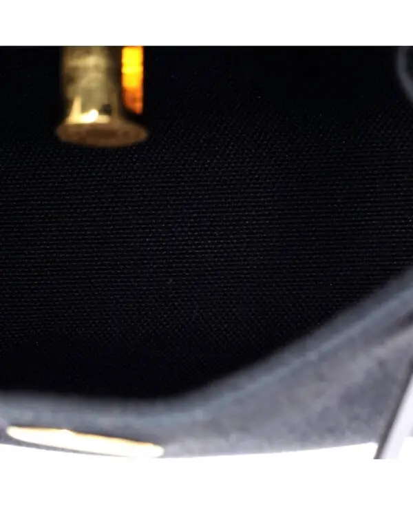Hermès 20 Herbag Zip Toile And Leather - Black