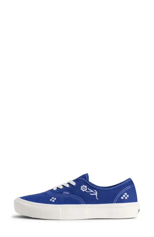 VANS Embroidered Floral Authentic Sneakers - Blue Marshmallow
