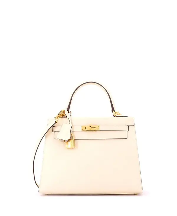 Hermès Kelly 25 Handbag Light Epsom With Gold Hardware - Nata