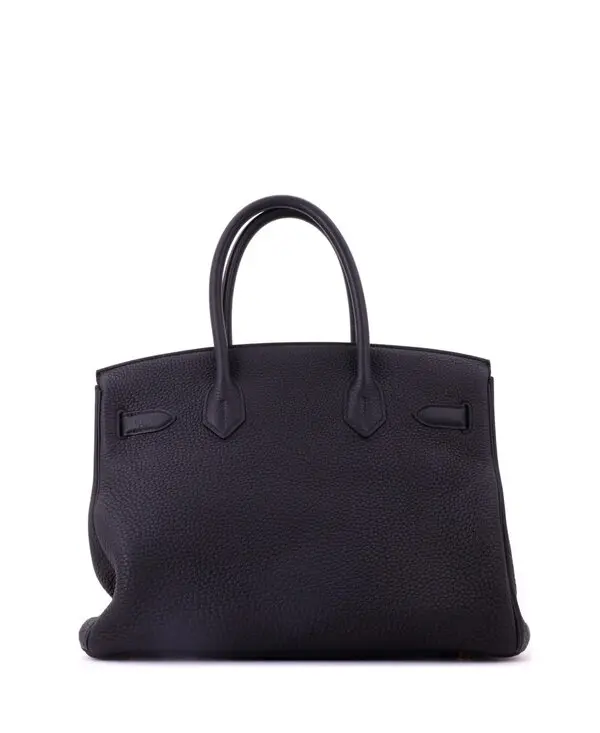 Hermès Birkin 30 Handbag Black Togo With Gold Hardware - Noir