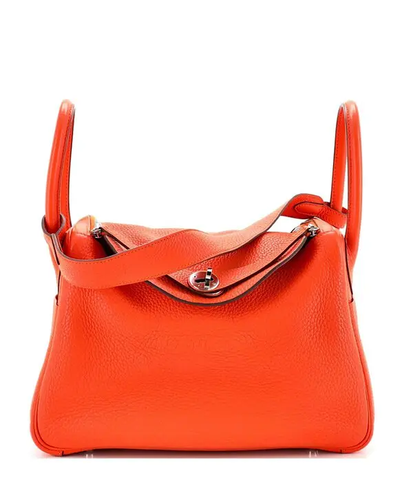 Hermès 30 Lindy Bag Clemence - Orange