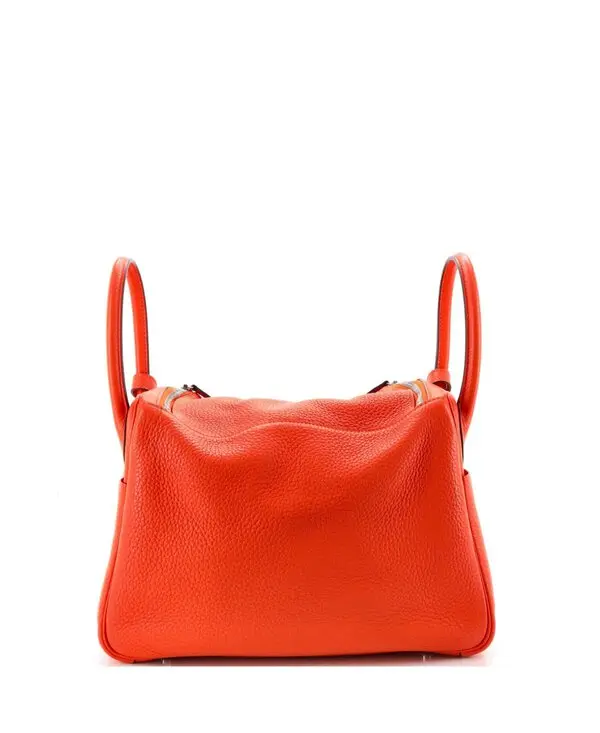Hermès 30 Lindy Bag Clemence - Orange