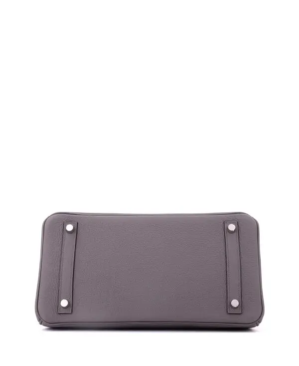 Hermès Birkin 30 Handbag Grey Togo With Palladium Hardware - Etain