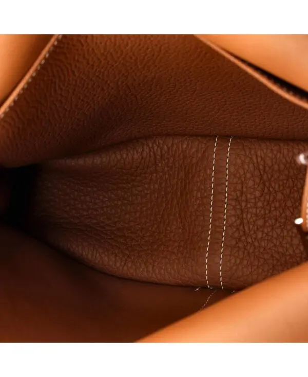 Hermès 31 Halzan Bag Clemence - Brown