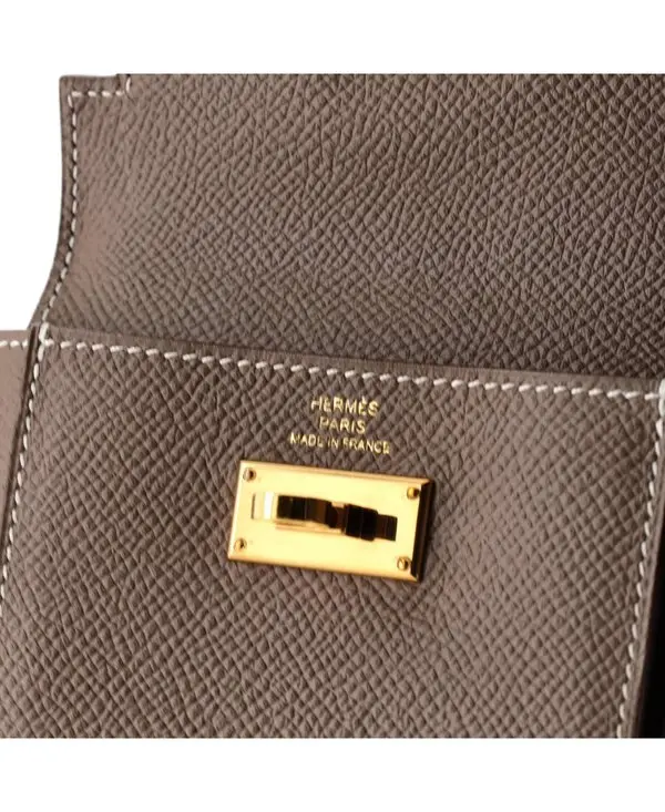 Hermès Kelly Pocket Compact Wallet Epsom - Gray