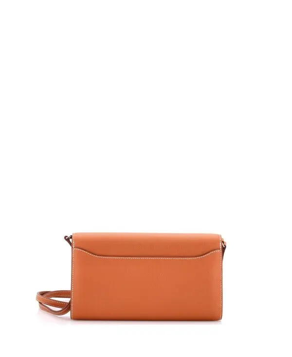 Hermès Constance To Go Wallet Evercolor - Brown
