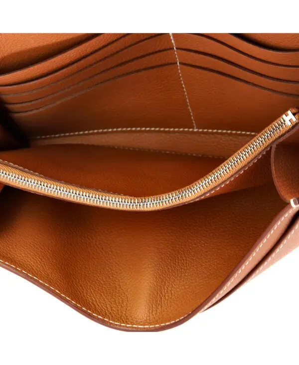 Hermès Constance To Go Wallet Evercolor - Brown