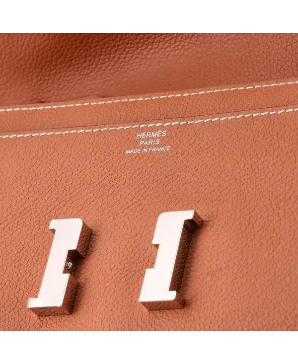 Hermès Constance To Go Wallet Evercolor - Brown