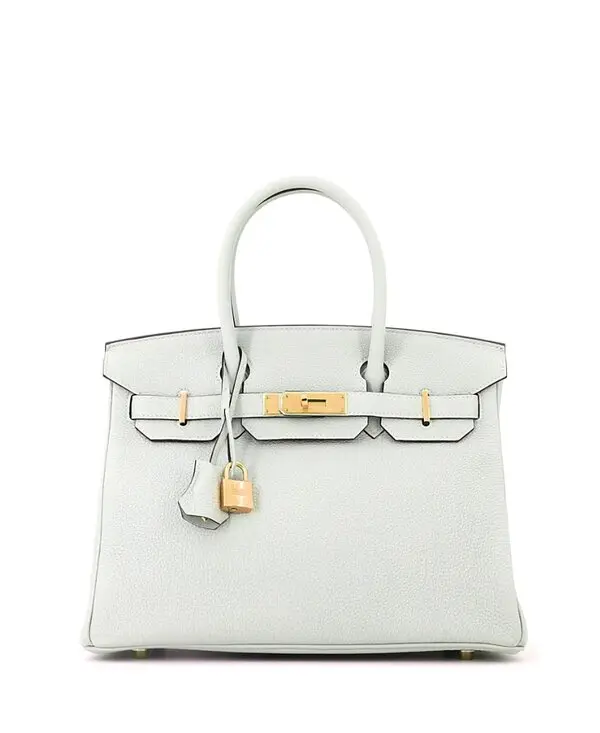 Hermès Birkin 30 Handbag Grey Togo With Gold Hardware - Gris Neve