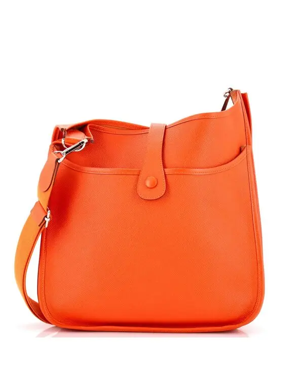 Hermès Gm Evelyne Bag Gen Iii Epsom - Orange