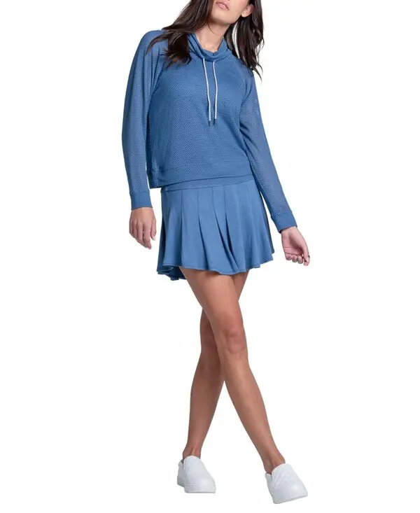Lucky In Love Chill Day Long Sleeve Top - Blue