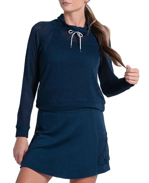 Lucky In Love Chill Day Long Sleeve Top - Midnight
