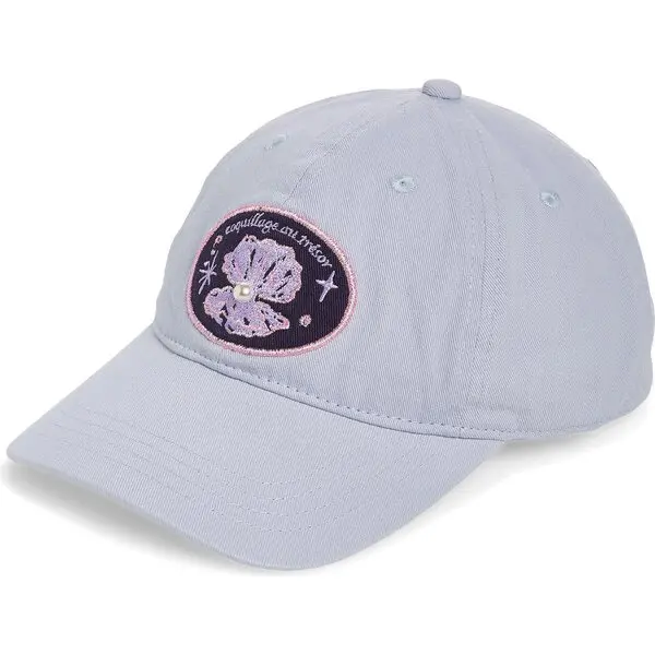 Treasure & Bond Embroidered Patch Baseball Cap - Blue Clam