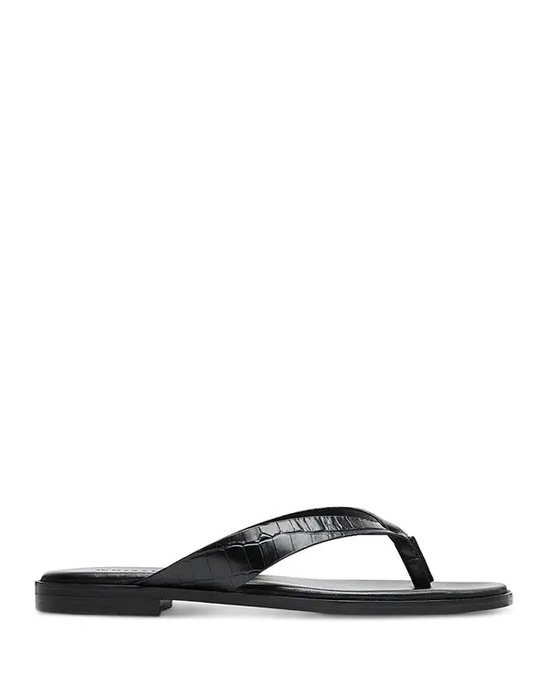 Whistles Croc Embossed Flip Flop Sandals