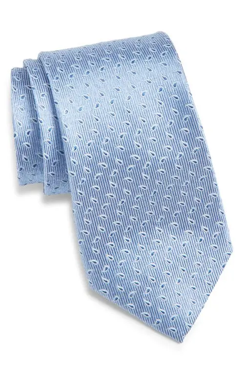 Nordstrom Neat Paisley Silk Tie - Light Blue