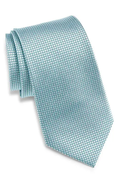 Nordstrom Silk Jacquard Neck Tie - Teal